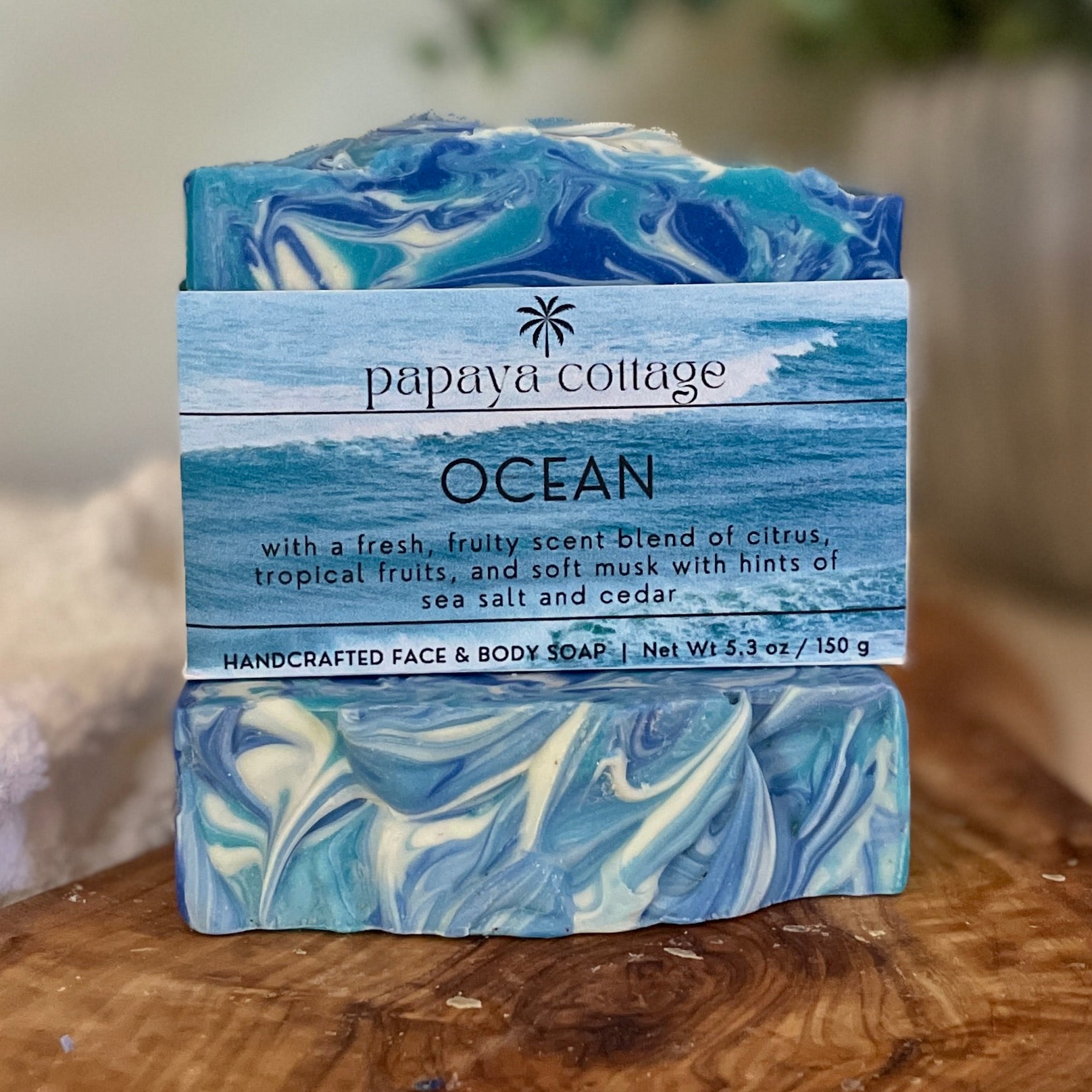Ocean Handmade Soap with an Oceanic Scent of Sea Salt, Citrus ...
